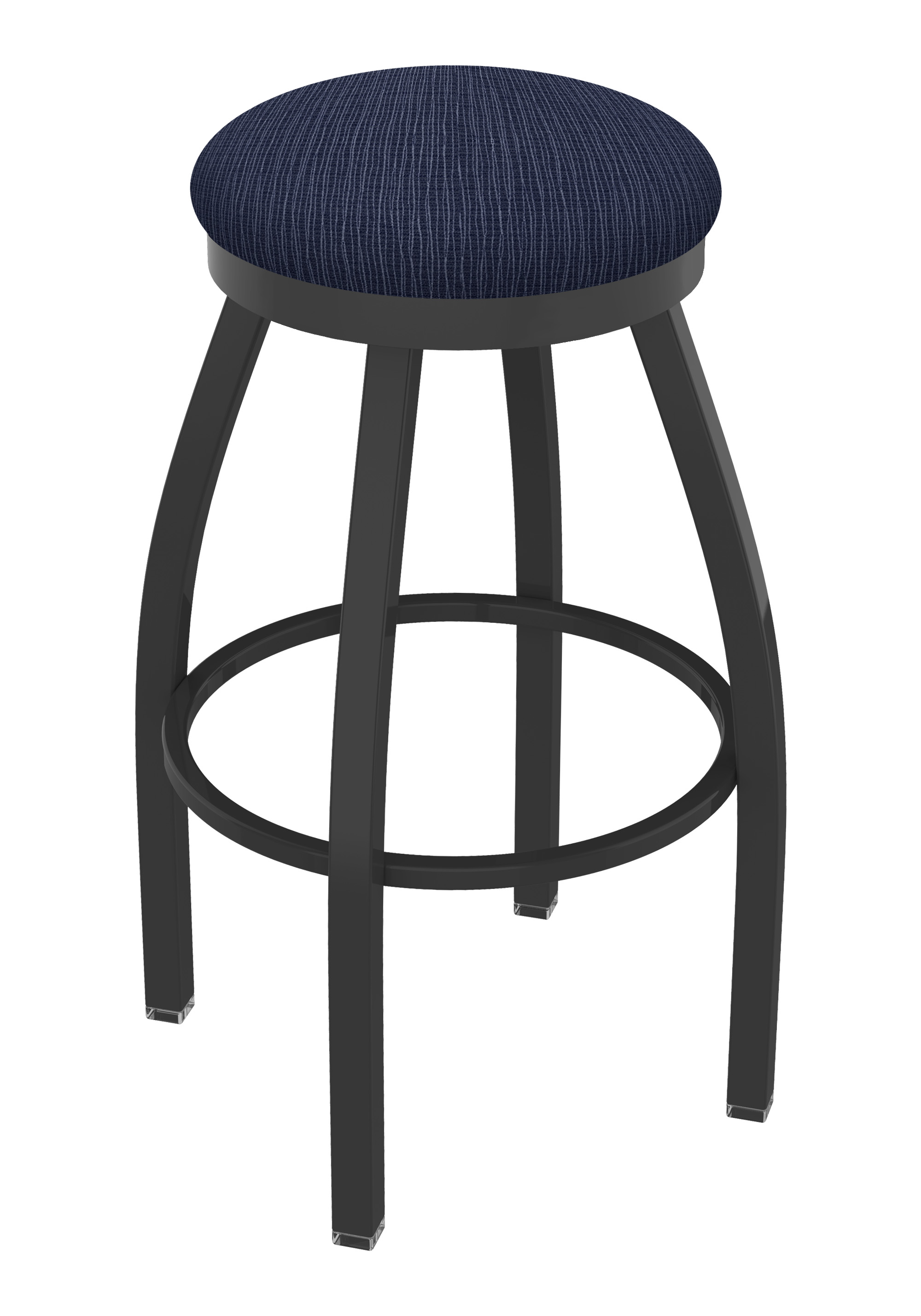 36-Inch Backless Bar Stool with Steel Frame, Pewter Finish, Graph ...