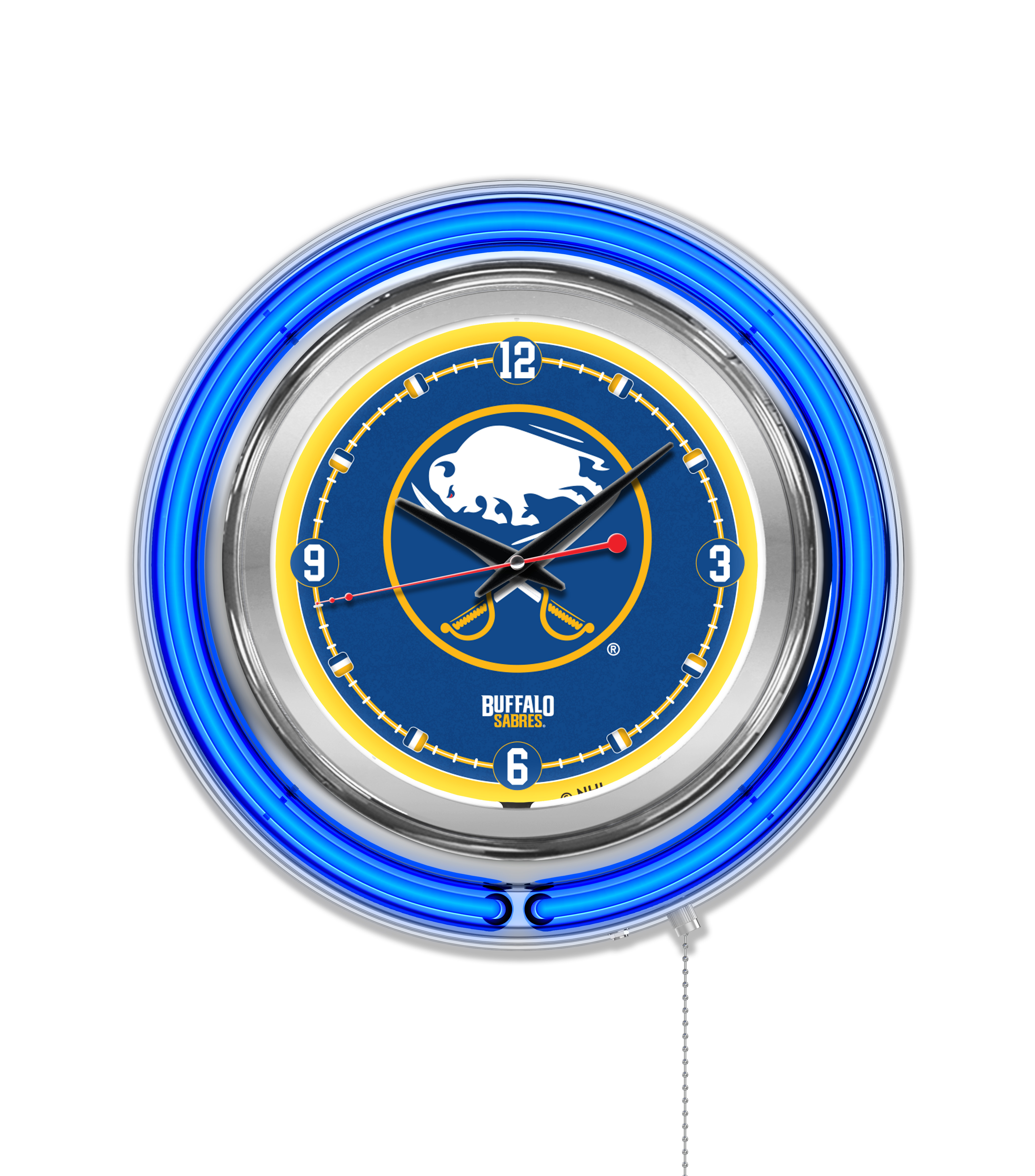NHL - Buffalo Sabres Double Neon Ring, Logo Clock Hockey Team Logo | eBay
