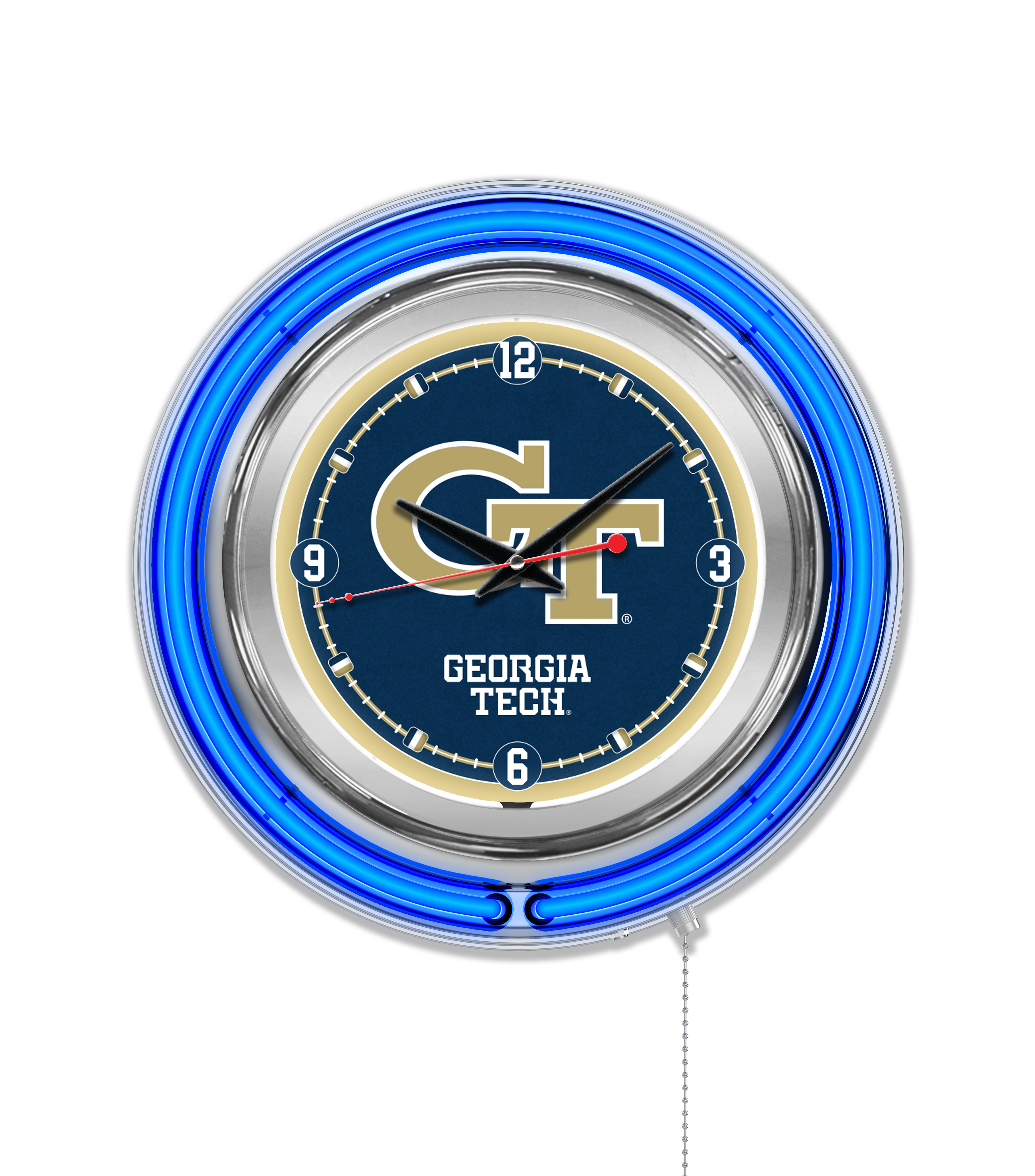 NCAA - Georgia Tech Double Neon Ring, Logo Clock College Team Logo | eBay