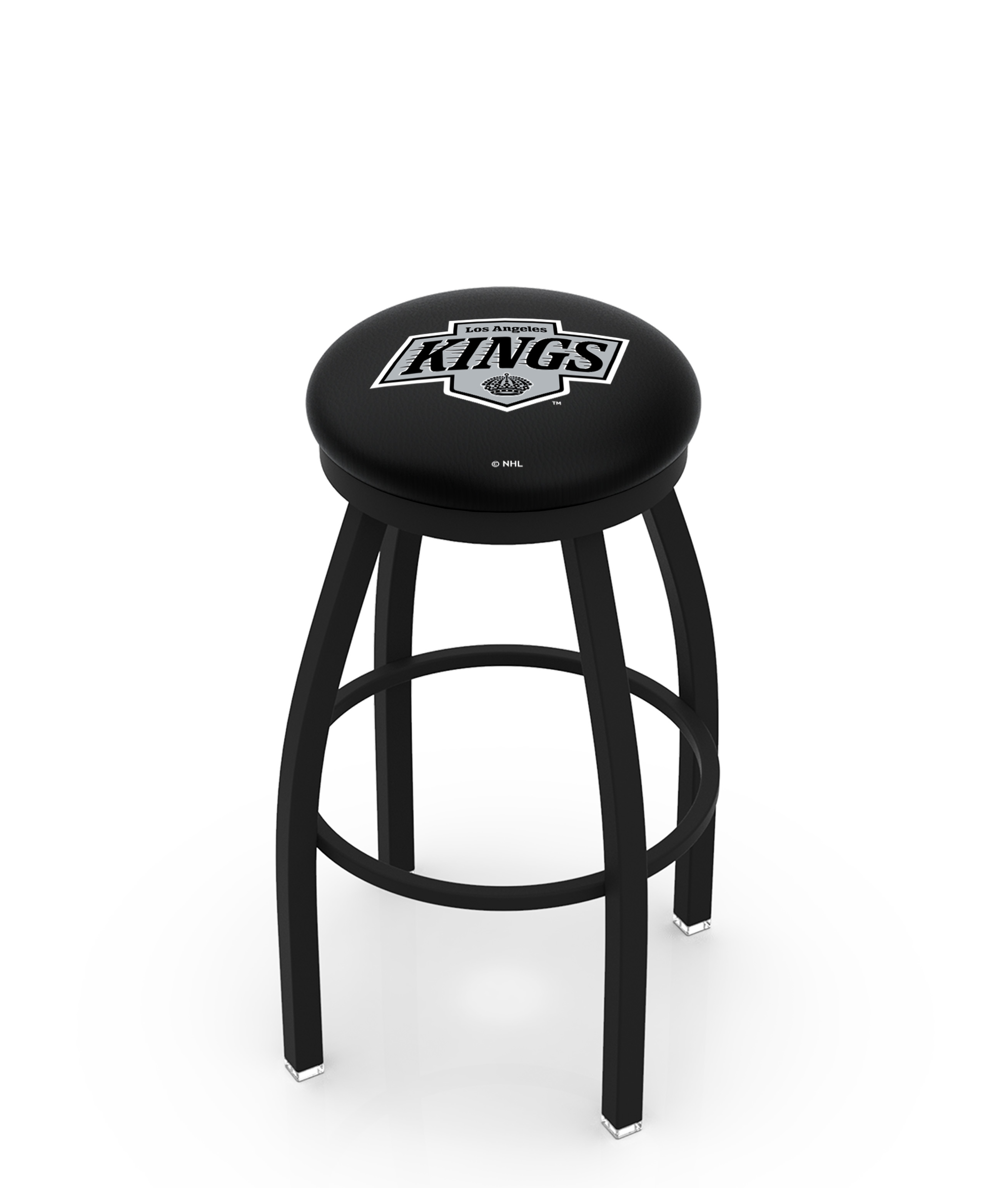 L8B2B Los Angeles Kings 30" Swivel Bar Stool with Black Wrinkle Finish